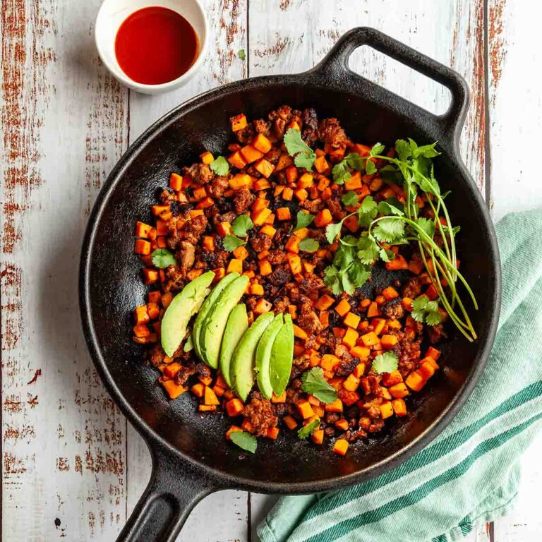 Chorizo Sweet Potato Hash - Camp.Grill.Eat.