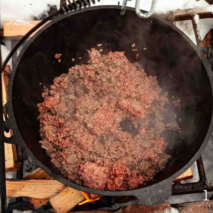 Dutch Oven Campfire Chili - Camp.Grill.Eat.