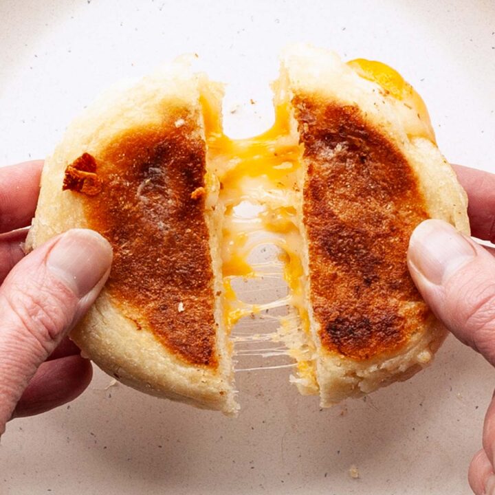 English Muffin Grilled Cheese - Camp.Grill.Eat.