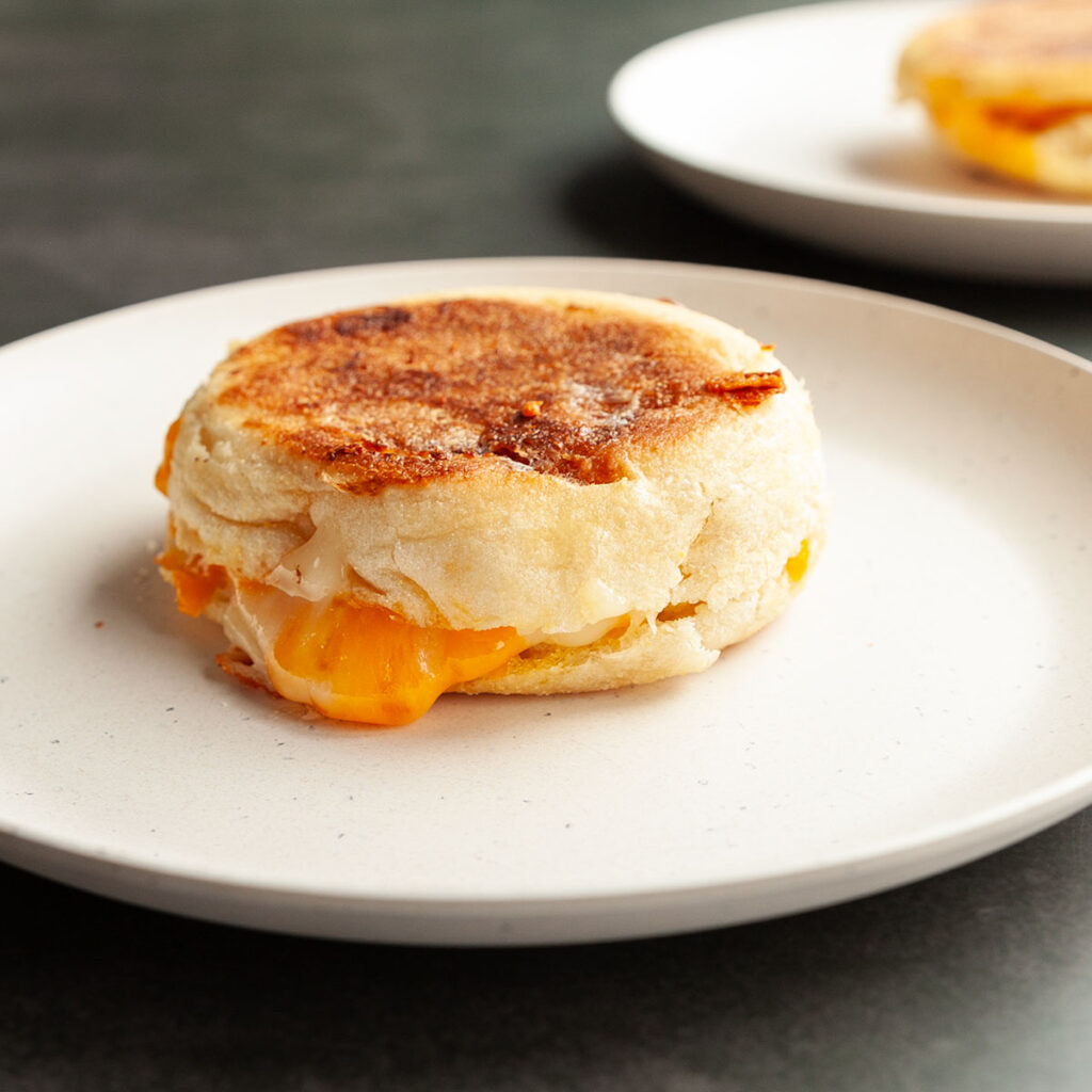 English Muffin Grilled Cheese - Camp.Grill.Eat.