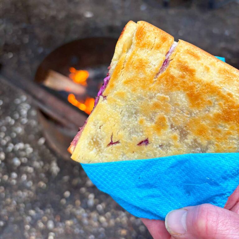 Blueberry Pudgy Pie (Campfire Pie) - Camp.Grill.Eat.